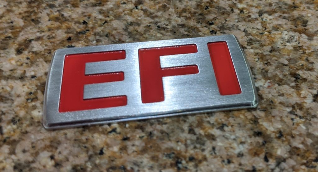 3FE “EFI” engine badge – BH3D Printing